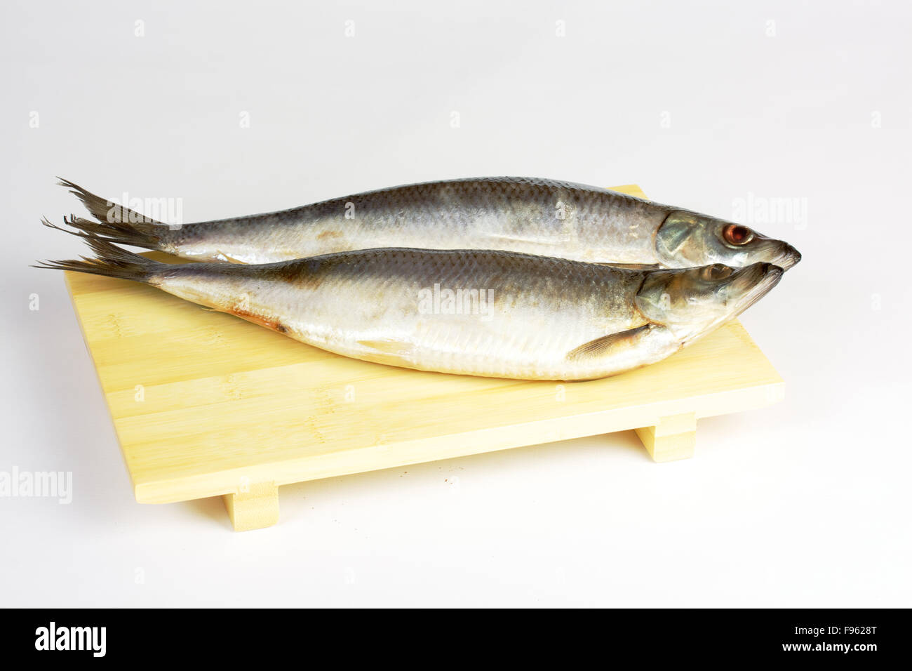 Salted herring isolated on the white background Stock Photo - Alamy