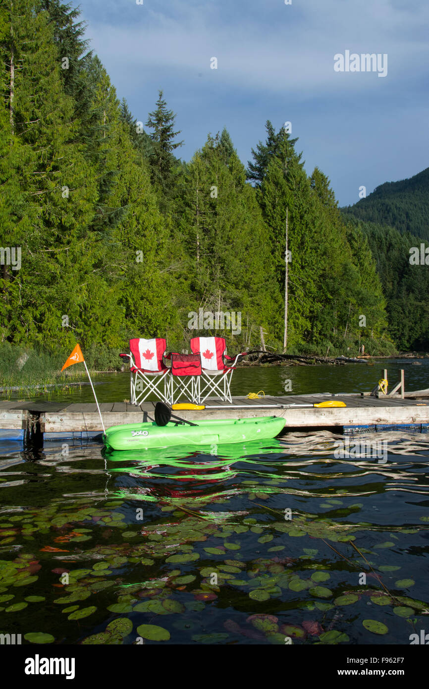 Canadian flag chair hi-res stock photography and images - Alamy