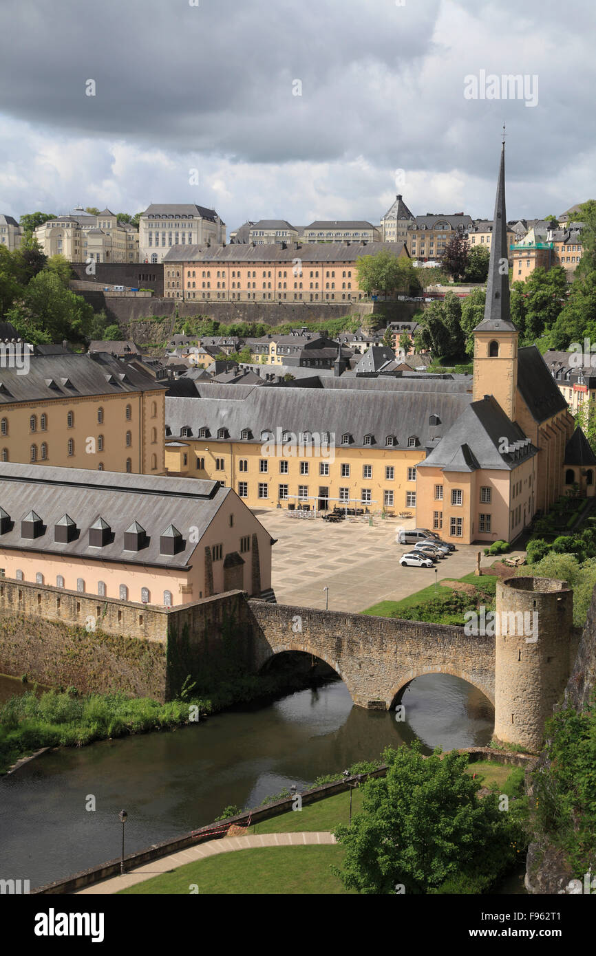 Luxembourg, Luxembourg City, skyline, general view Stock Photo - Alamy