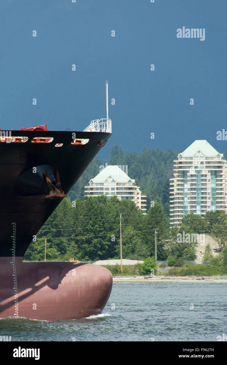 Large Ship bow, Vancouver, British Columbia, Canada Stock Photo - Alamy