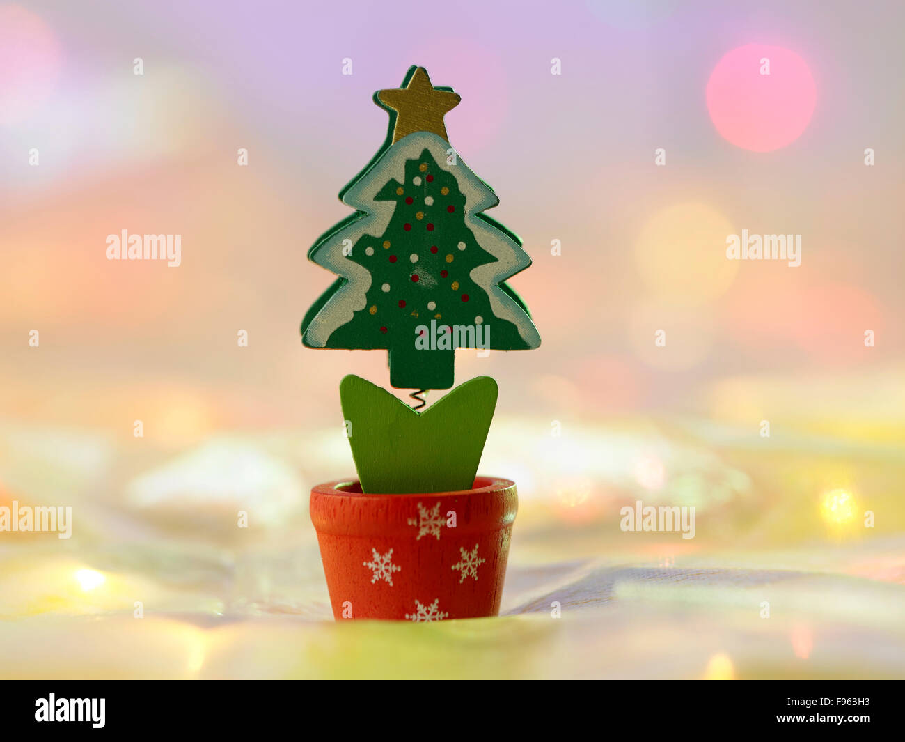 hand make christmas tree with clip Stock Photo - Alamy