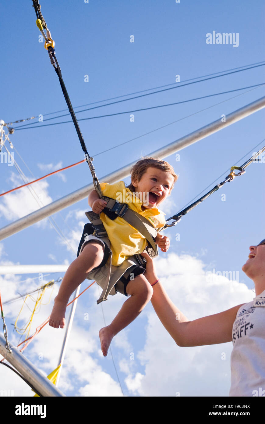 Bungee trampoline model hi-res stock photography and images - Alamy