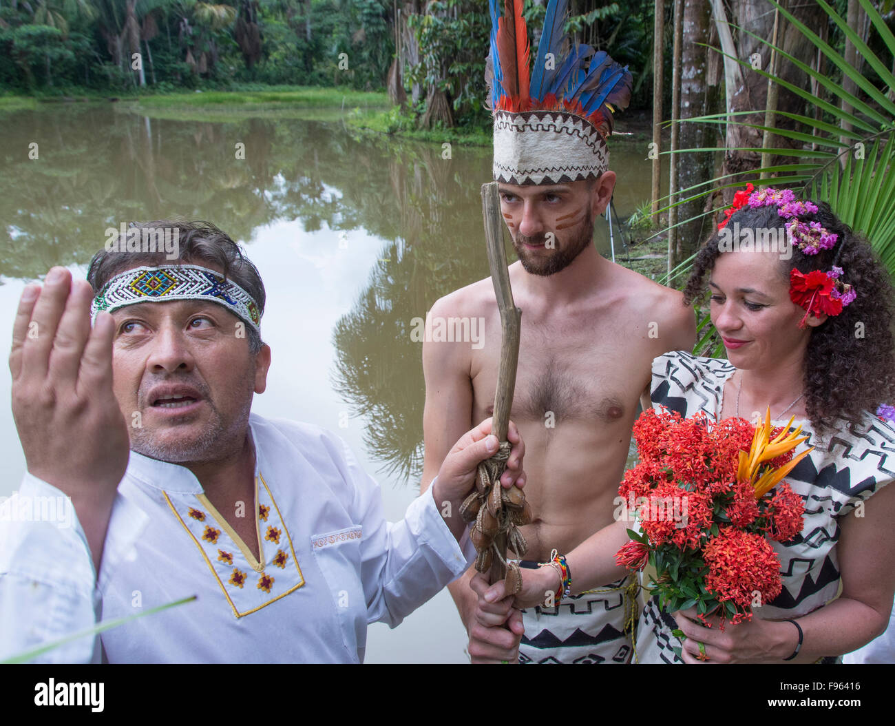 Shamanic wedding ceremony of travellers, Kapitari village, near ...