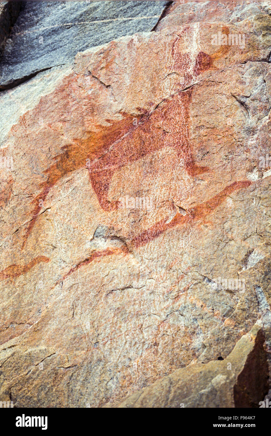 Agawa rock pictographs hi-res stock photography and images - Alamy