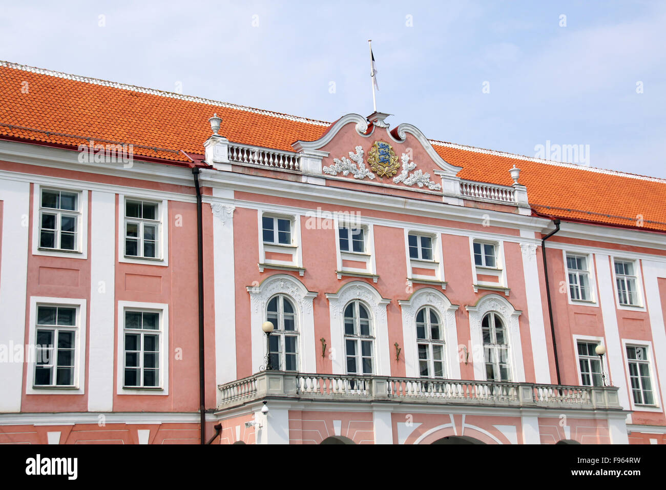 Parliament of Estonia and Pikk Hermann bastion Stock Photo - Alamy
