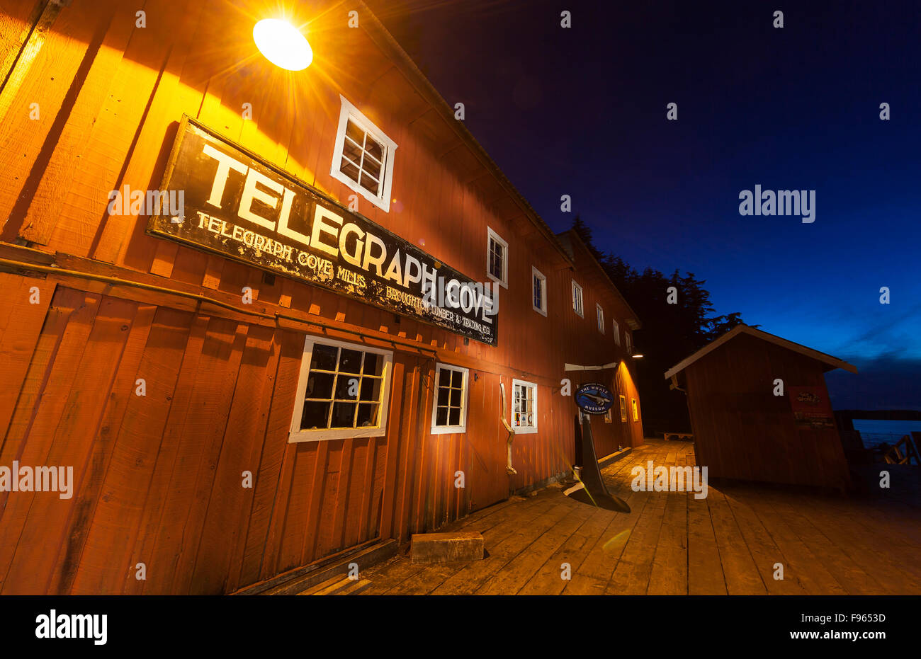 Historic buildings at Telegraph Cove including the Whale Museum add to ...
