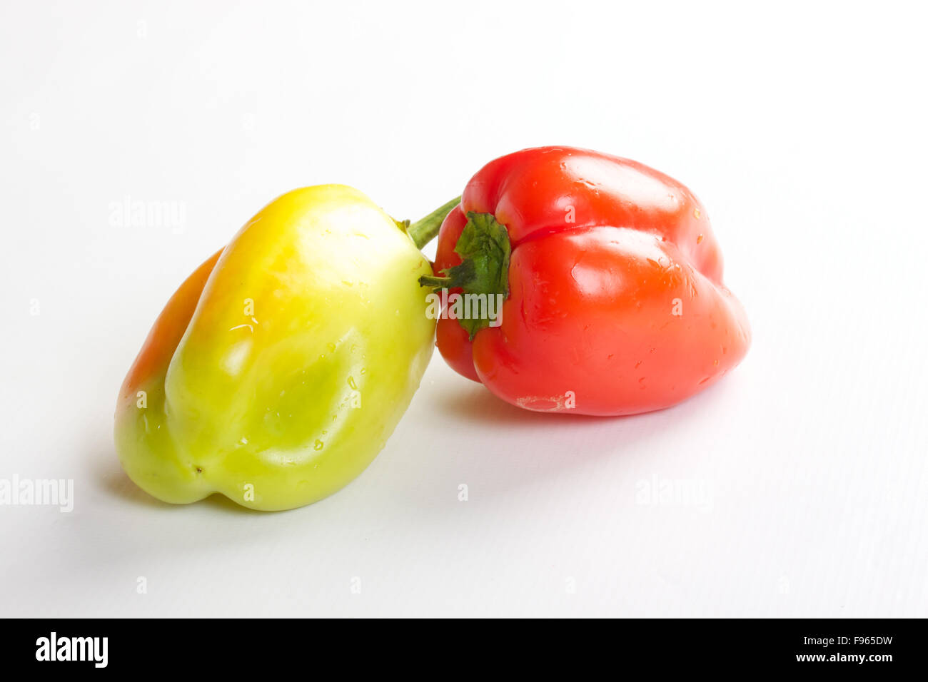 Bell pepper mix on the white background Stock Photo - Alamy