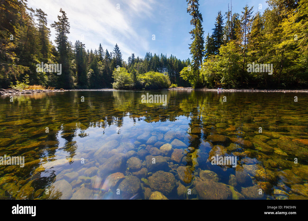 The beautiful clear Marble River is apopular swimming area during the ...