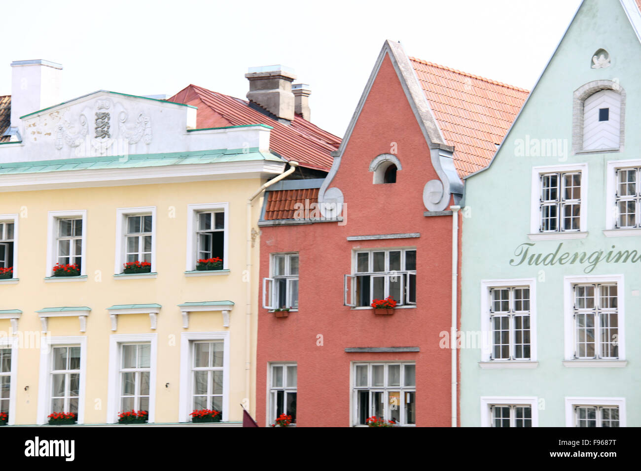 Old houses in Tallinn, Estonia EU Stock Photo - Alamy