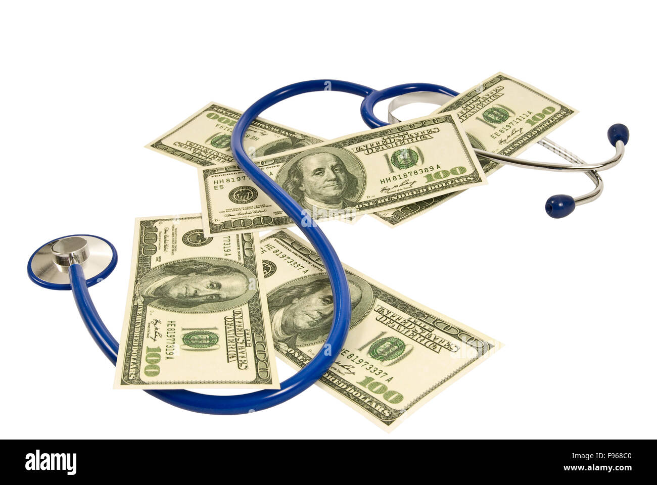 Medical Money With Stethoscope Stock Photo - Alamy
