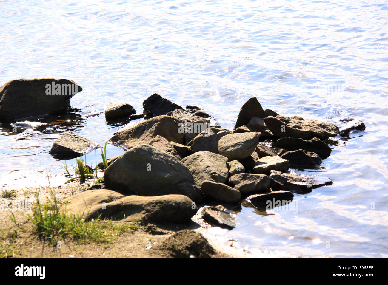 Summer landscape. Ural mountains river Russia Stock Photo - Alamy