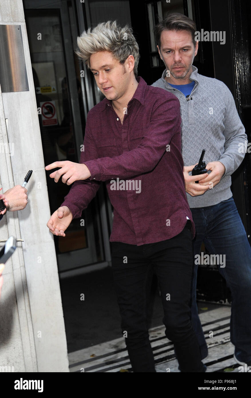 Niall Horan of One Direction at BBC Radio 2 Featuring: Niall Horan ...