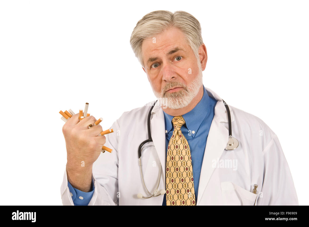 Doctor Crushing Cigarettes Stock Photo - Alamy Doctor Crushing Cigarettes Stock Photo - Alamy