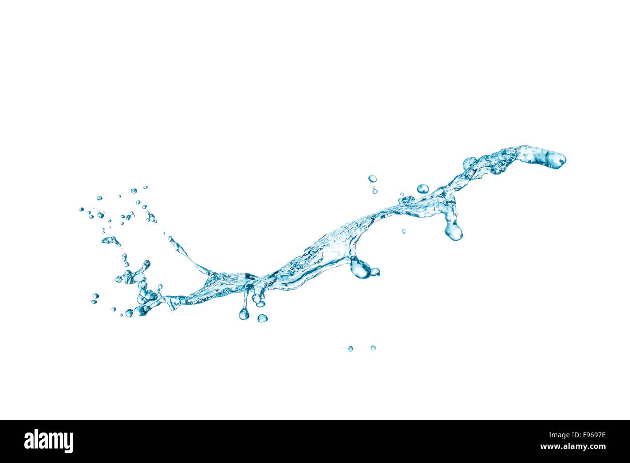 blue water splash isolated on white background Stock Photo - Alamy