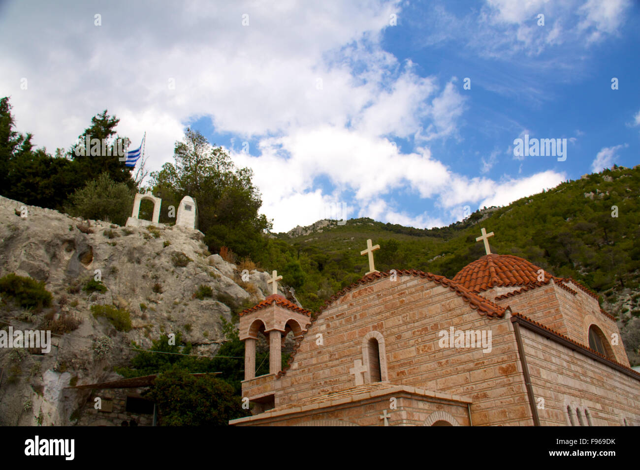 Greek orthodox monastery Stock Photo - Alamy