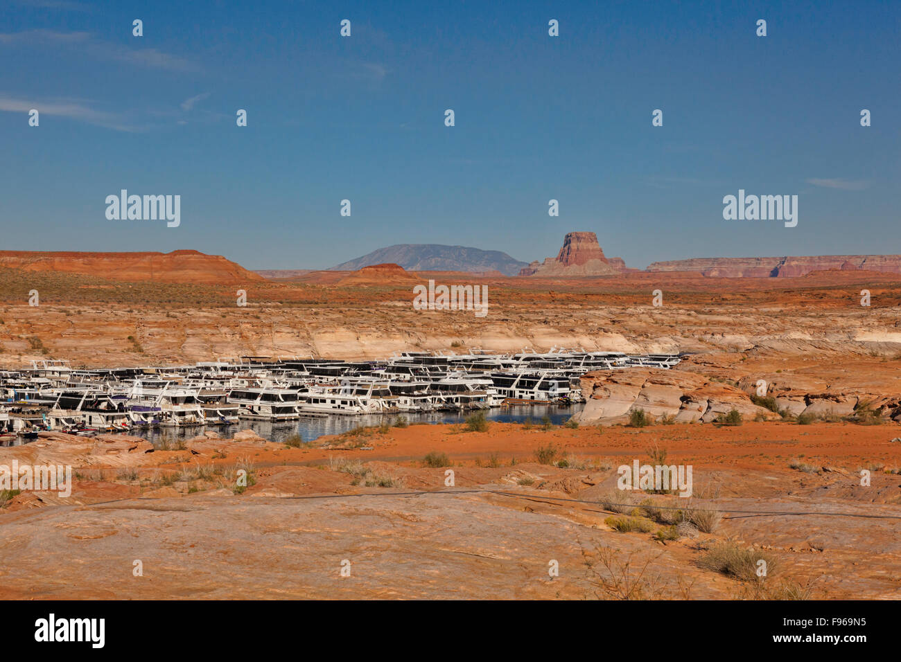 Lake Powell in Arizona.Lake Powell Water Rock Formations Desert Stock ...