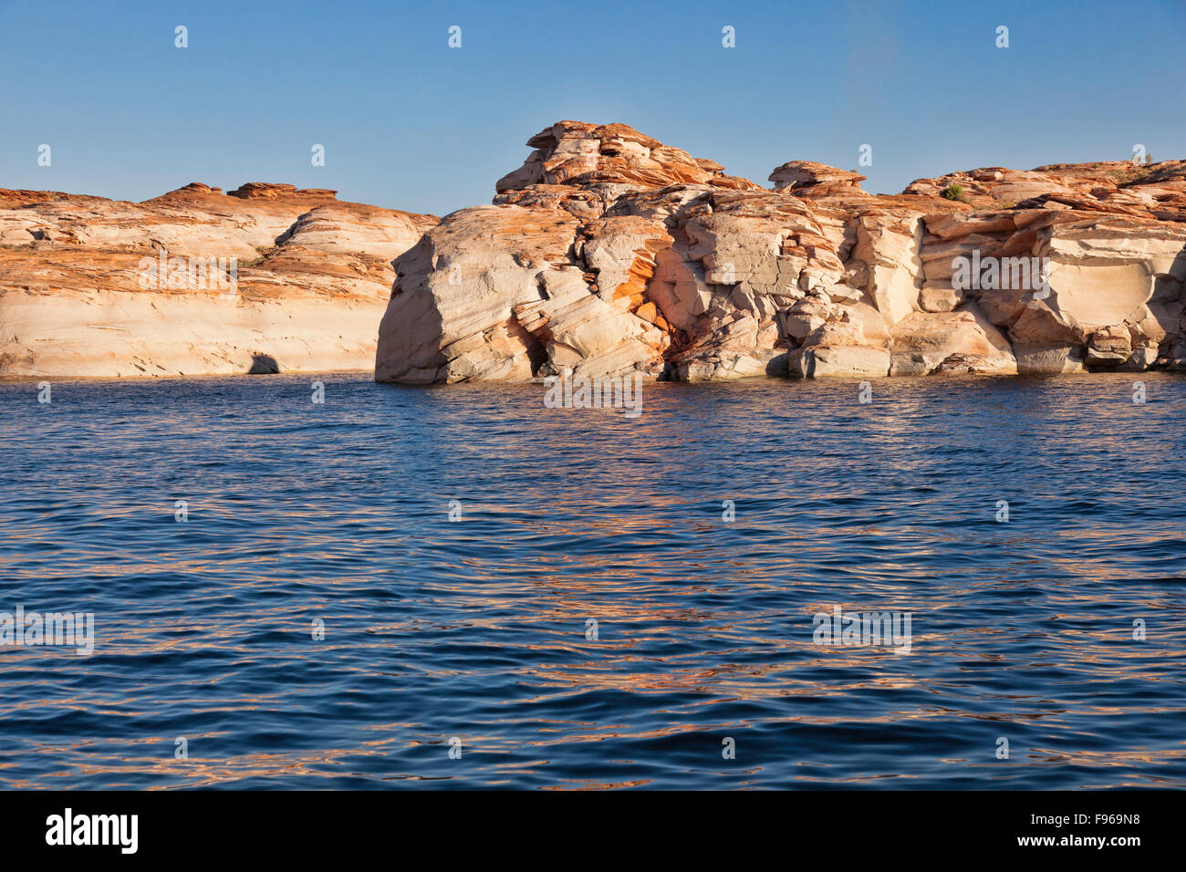 Lake Powell in Arizona.Lake Powell Water Rock Formations Desert Stock ...