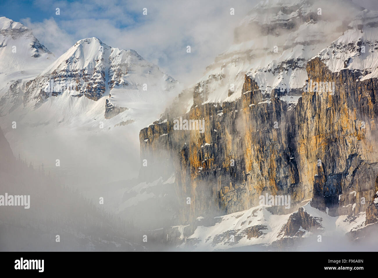 Stanley Peak from Kootney Highway, Kootenay National Park , British ...