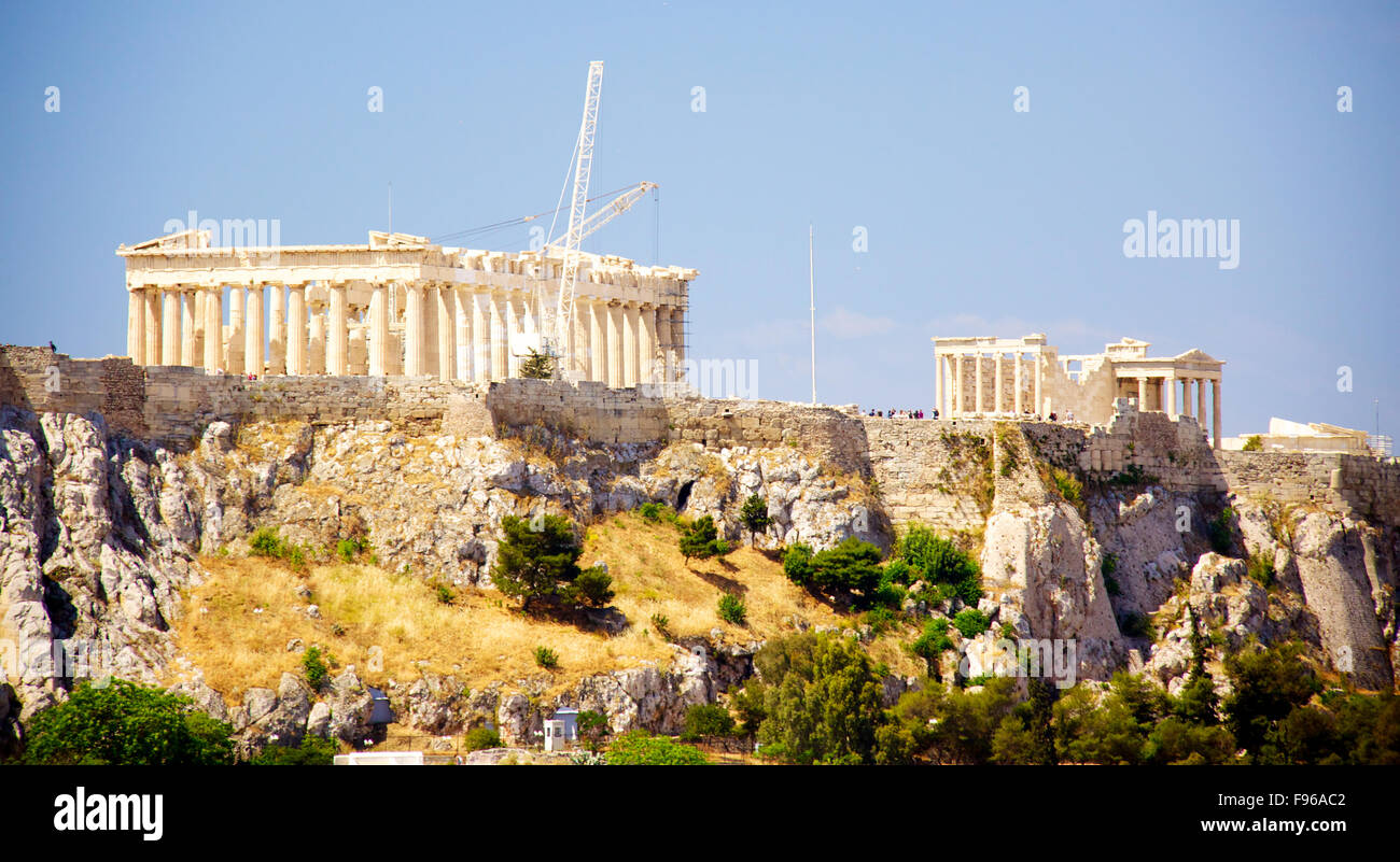 The Parthenon, in Athens Akropolis, Greece, EU Stock Photo - Alamy