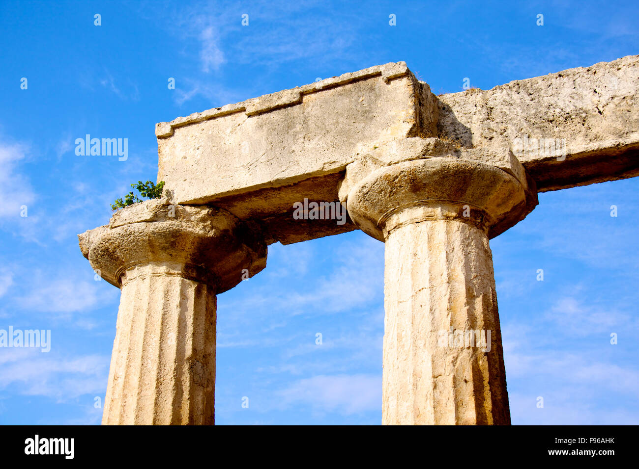 apollon temple in corinth Greece Stock Photo - Alamy