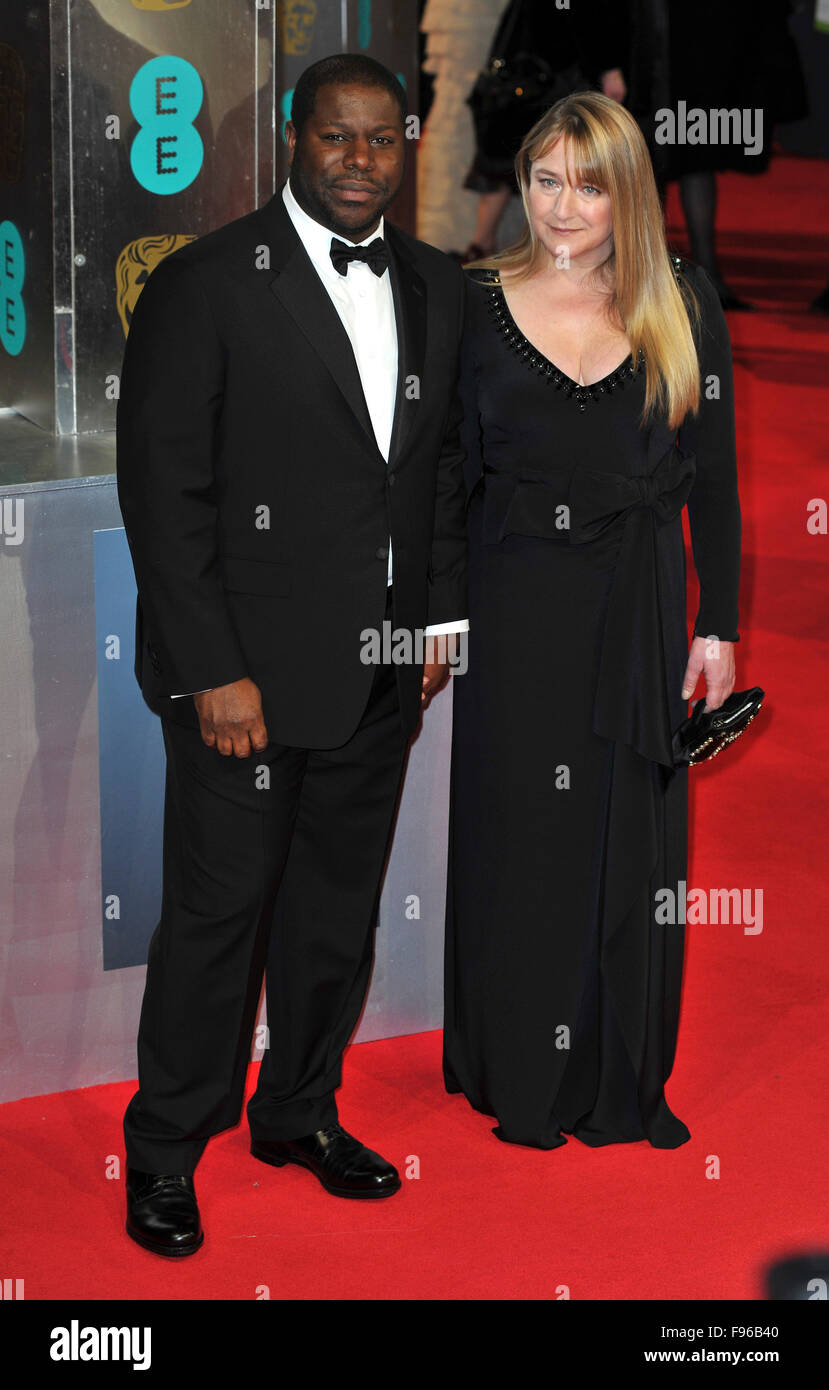 London, UK. Steve McQueen and Bianca Stiger at the EE British Academy ...