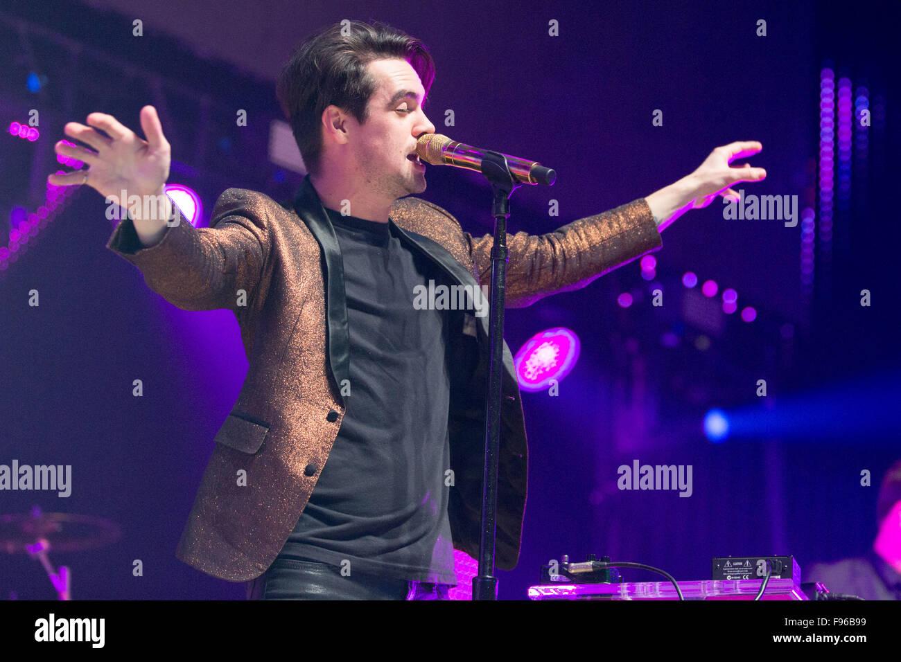 Los Angeles, California, USA. 13th Dec, 2015. Musician BRENDON URIE of ...