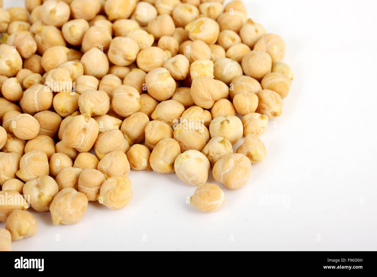 Chick peas isolated on the white background Stock Photo - Alamy