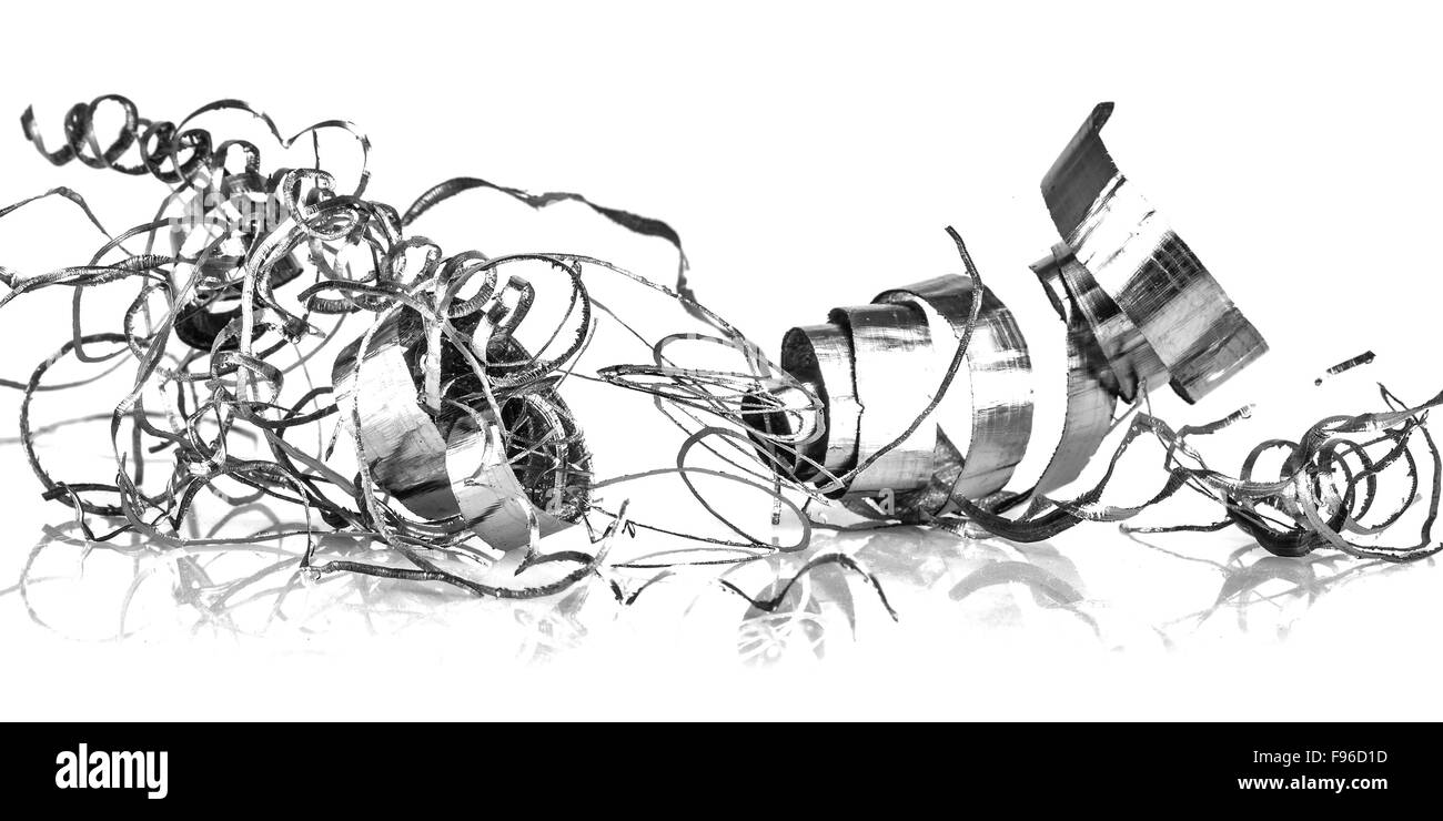 Metal swarf Black and White Stock Photos & Images - Alamy