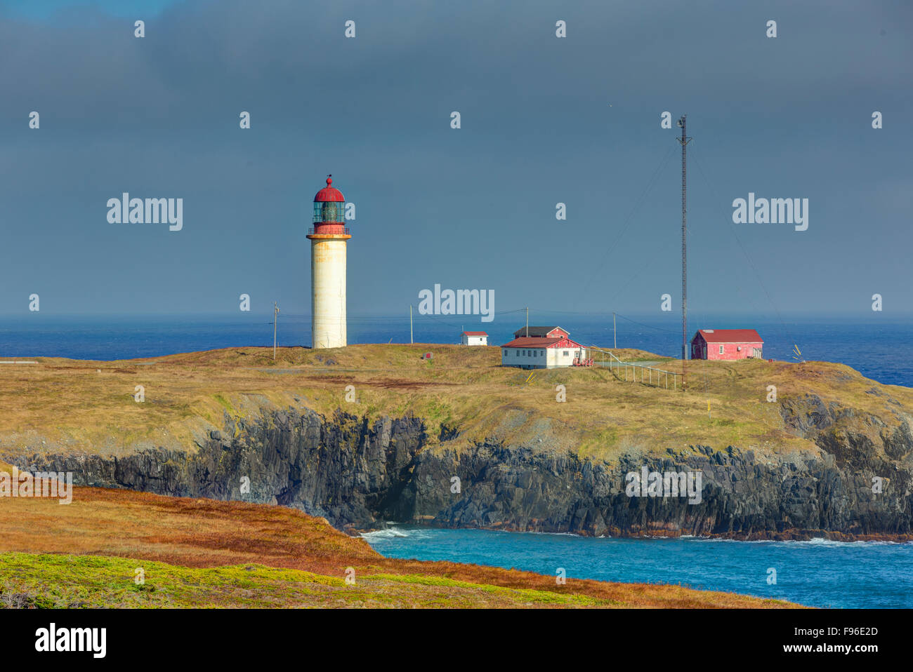Cape Race lighthouse National Historic Site, Newfoundland, Canada Stock ...