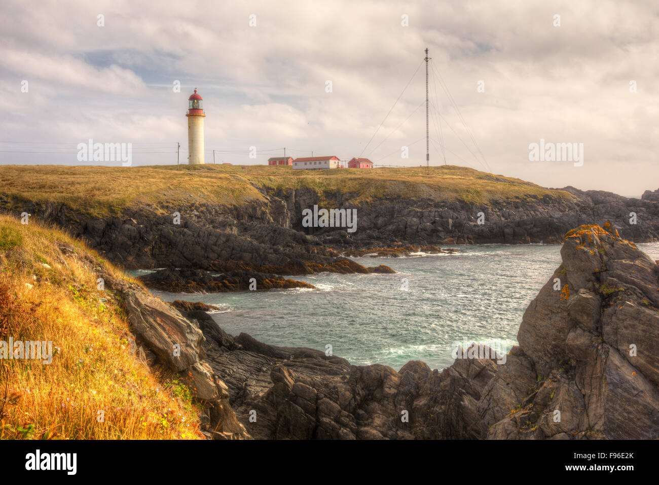 Cape Race lighthouse National Historic Site, Newfoundland, Canada Stock ...