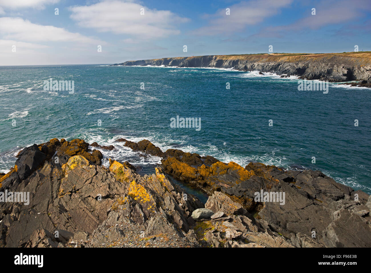 Coastline, Cape Race lighthouse National Historic Site, Newfoundland ...