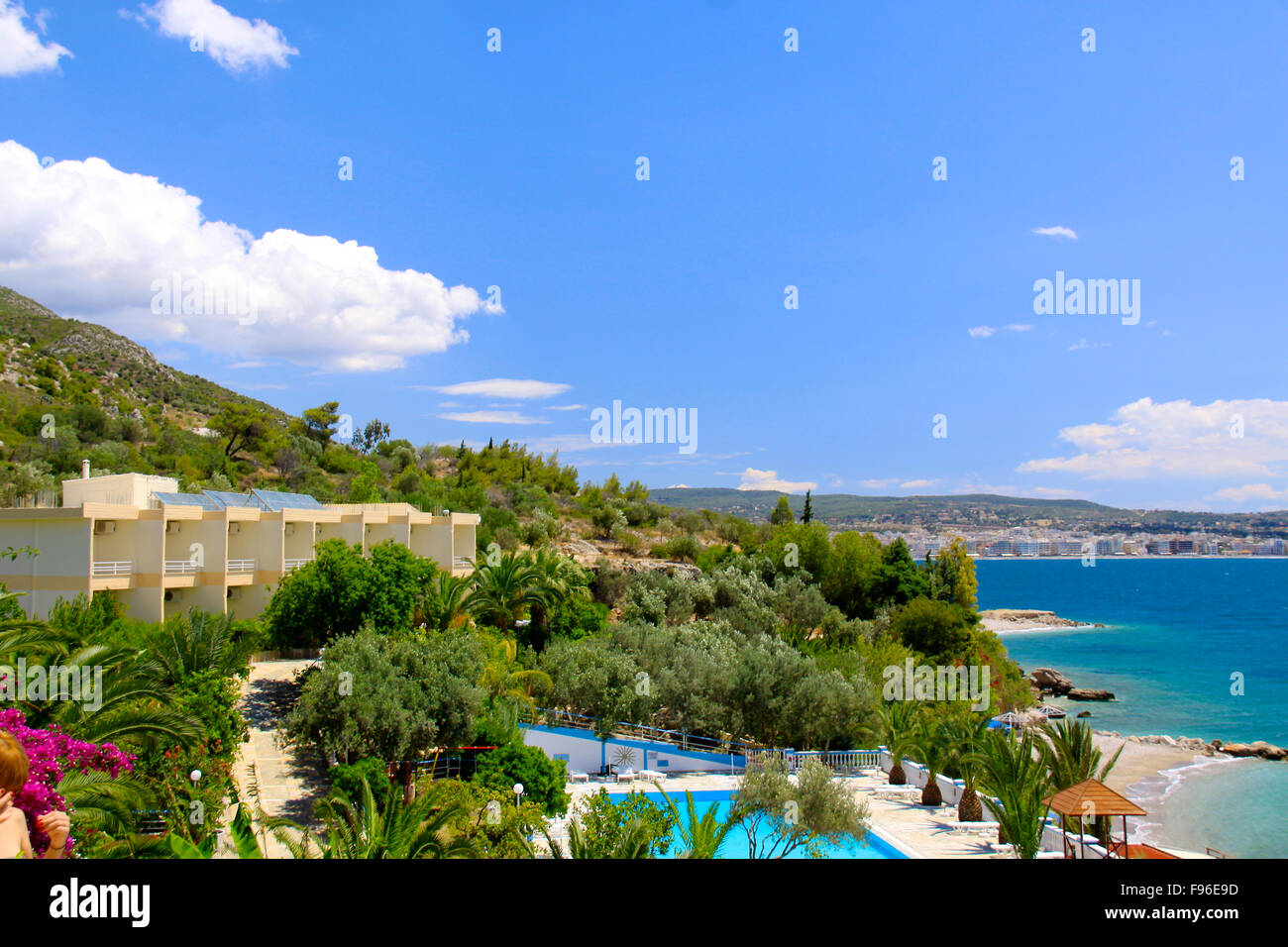 Beautiful sea coast in Greece Stock Photo - Alamy