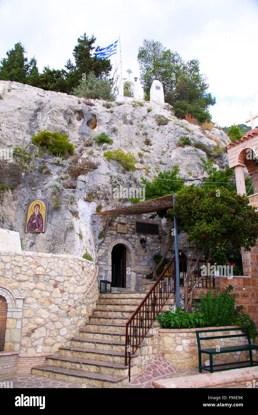 Greek orthodox monastery Stock Photo - Alamy