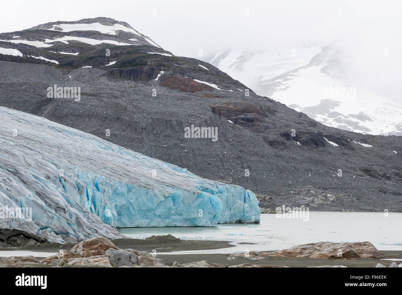 British Columbia, Canada, Chilcotin region, moraine landscape, receding ...