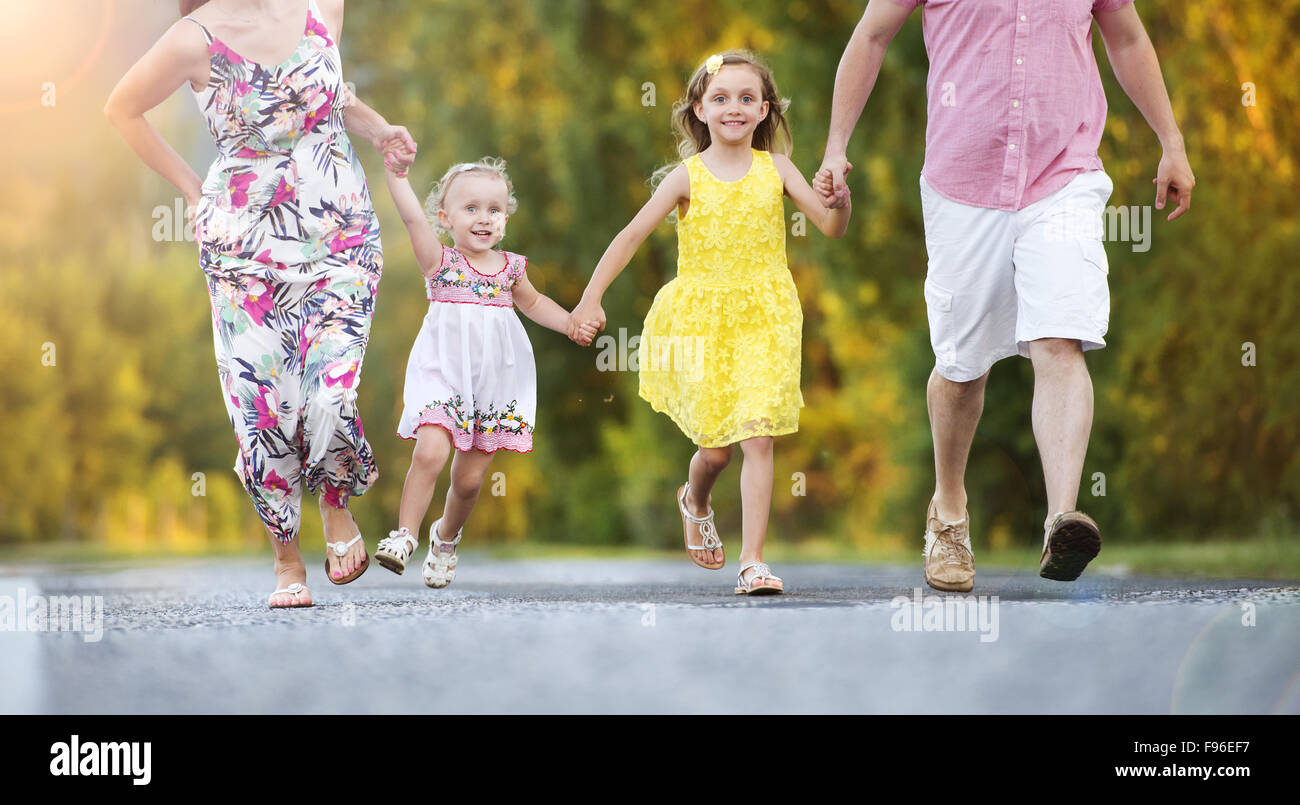 Family with kids having fun hi-res stock photography and images - Alamy