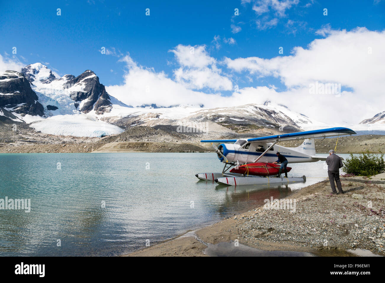 British Columbia, Canada, Chilcotin region, Beaver floatplane, Ape Lake ...