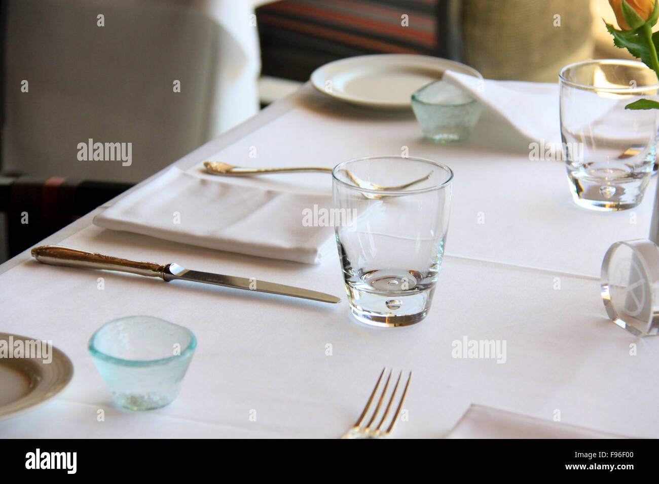 Restaurant table arrangement Stock Photo - Alamy