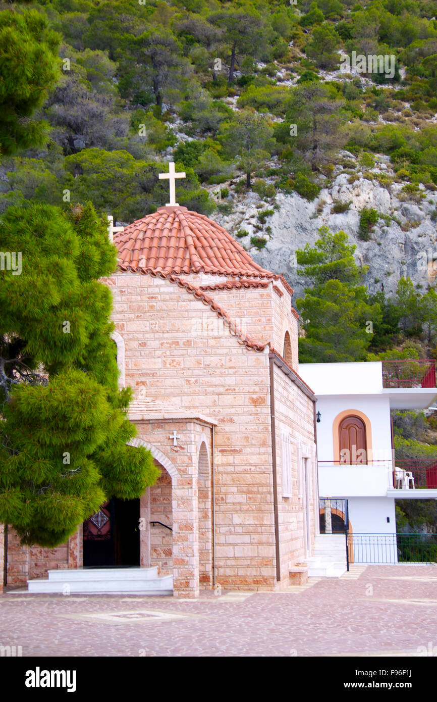Greek orthodox monastery Stock Photo - Alamy