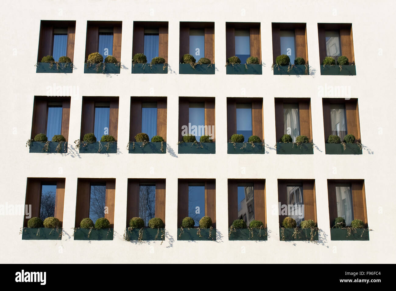 Windows on facade of modern building Stock Photo - Alamy