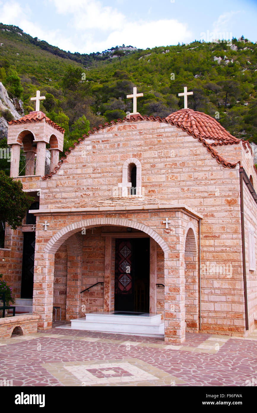 Greek orthodox monastery Stock Photo - Alamy