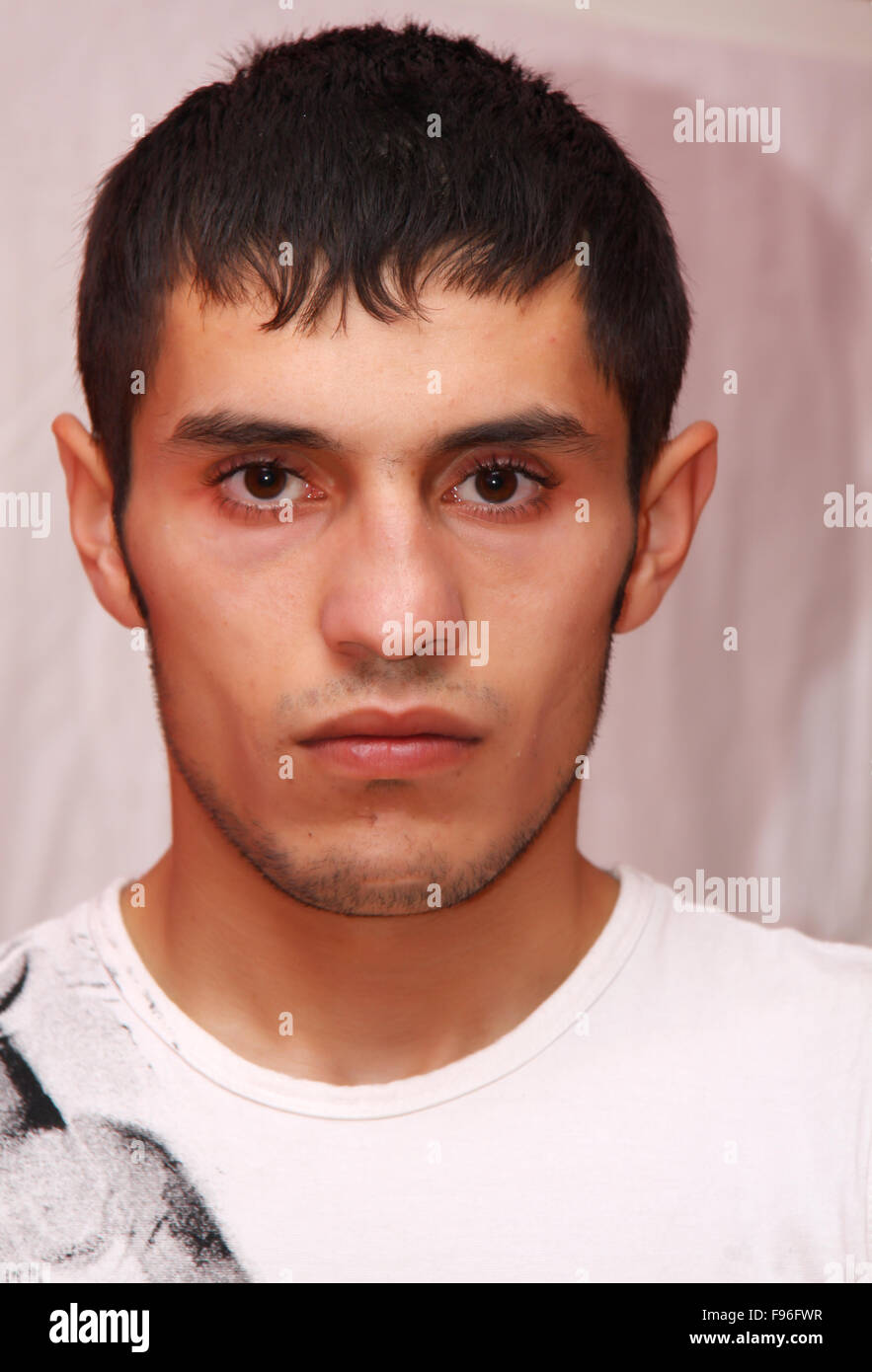 evil guy face Stock Photo - Alamy