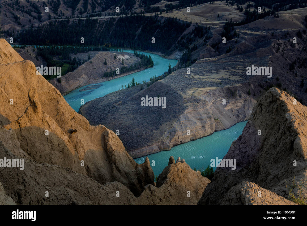 Chilcotin river bc grasslands british hi-res stock photography and ...