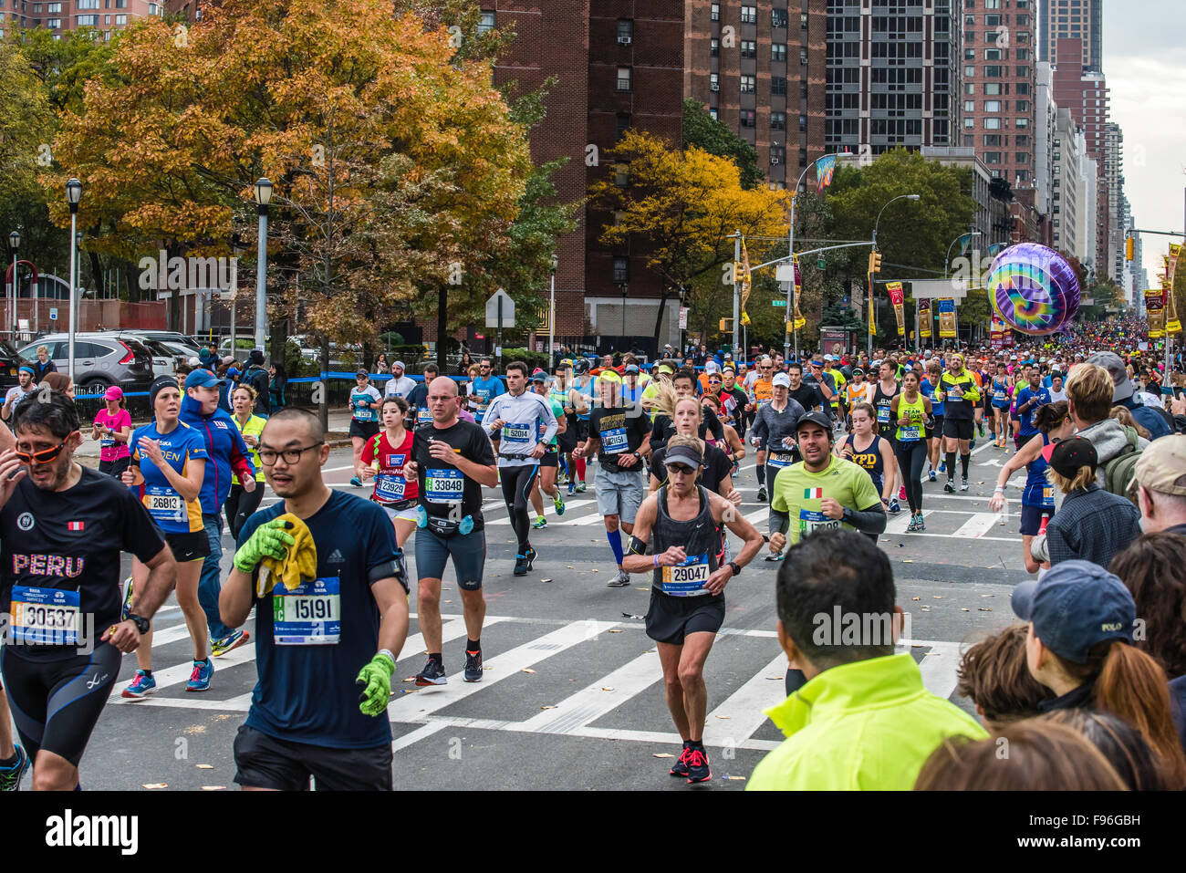 NYC MARATHON, Worlds' largest. Over 50,000 runners complete the event ...