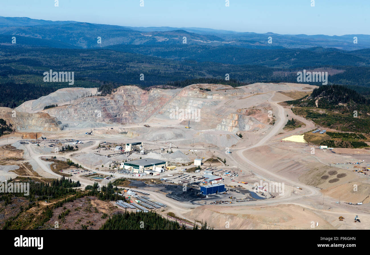 Canada, British Columbia, Cariboo region, aerial photography, Mount ...