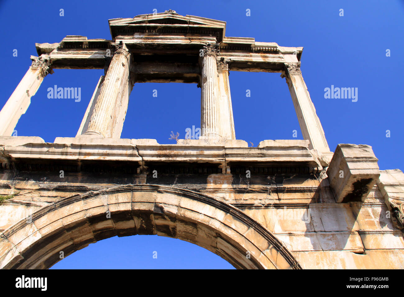 Hadrian's Arch (also known as Hadrian's Gate) was constructed in 131 AD ...