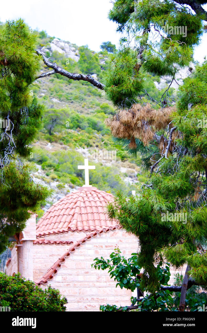 Greek orthodox monastery Stock Photo - Alamy