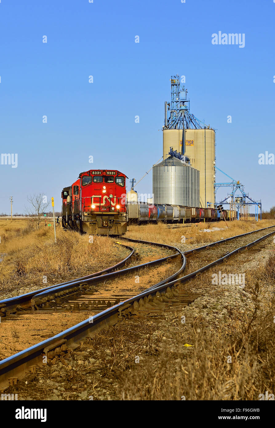 Train loading grain at hi-res stock photography and images - Alamy
