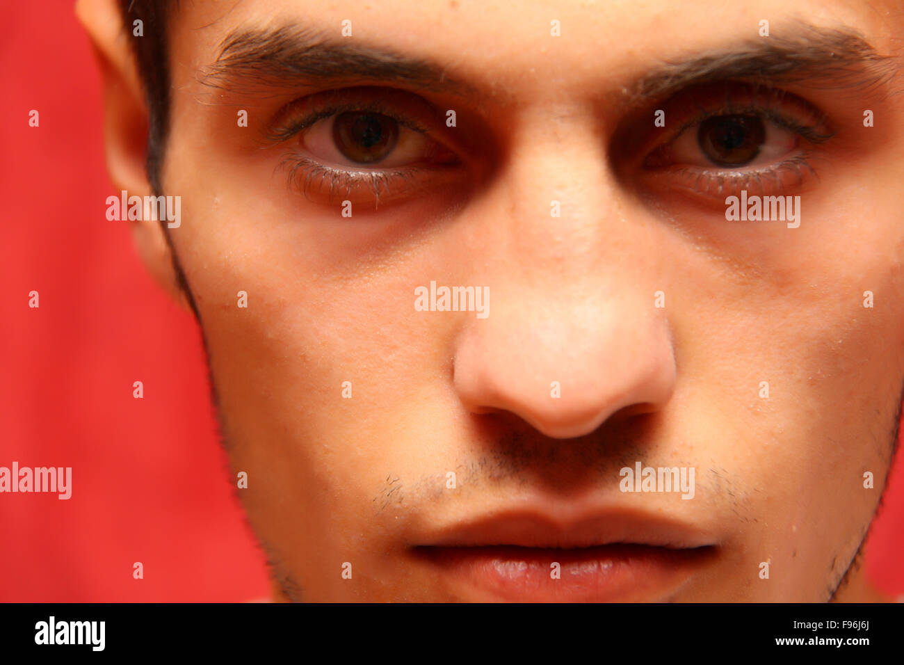 evil guy face Stock Photo - Alamy