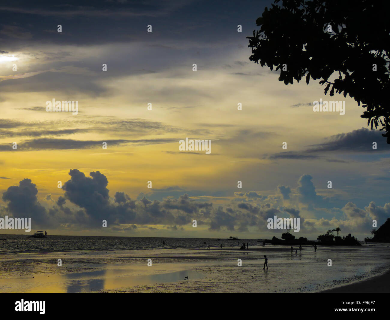 Dark sunset, Philippines Stock Photo - Alamy