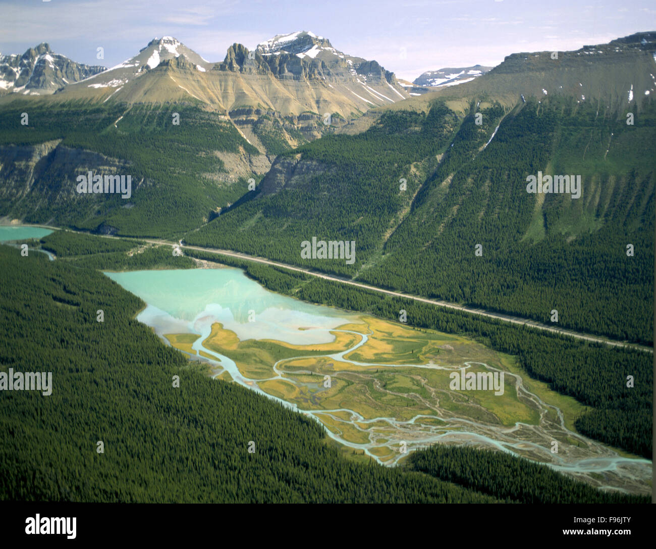 Mistaya River, along Icefields Parkway, Alberta, Canada Stock Photo - Alamy